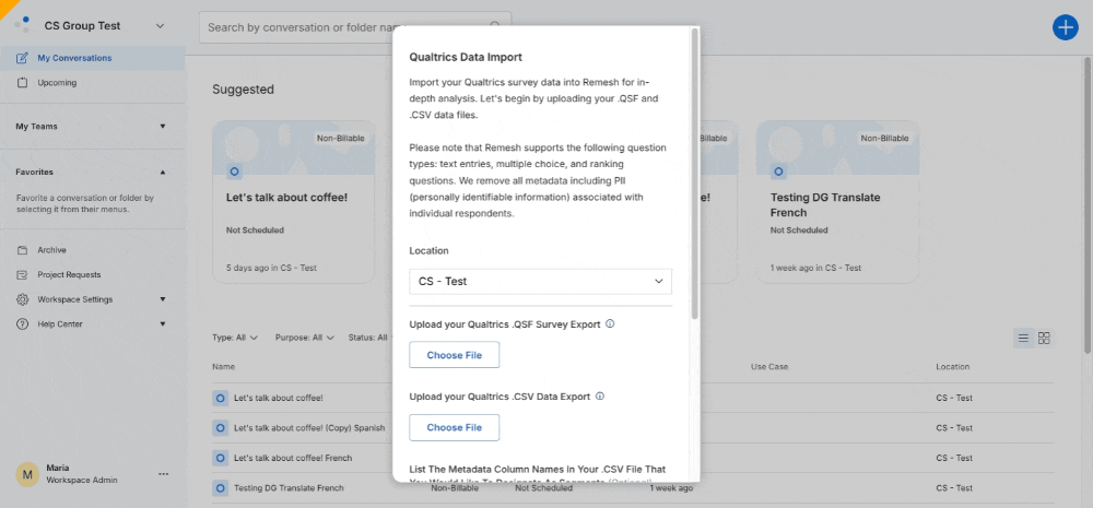 External Data Import